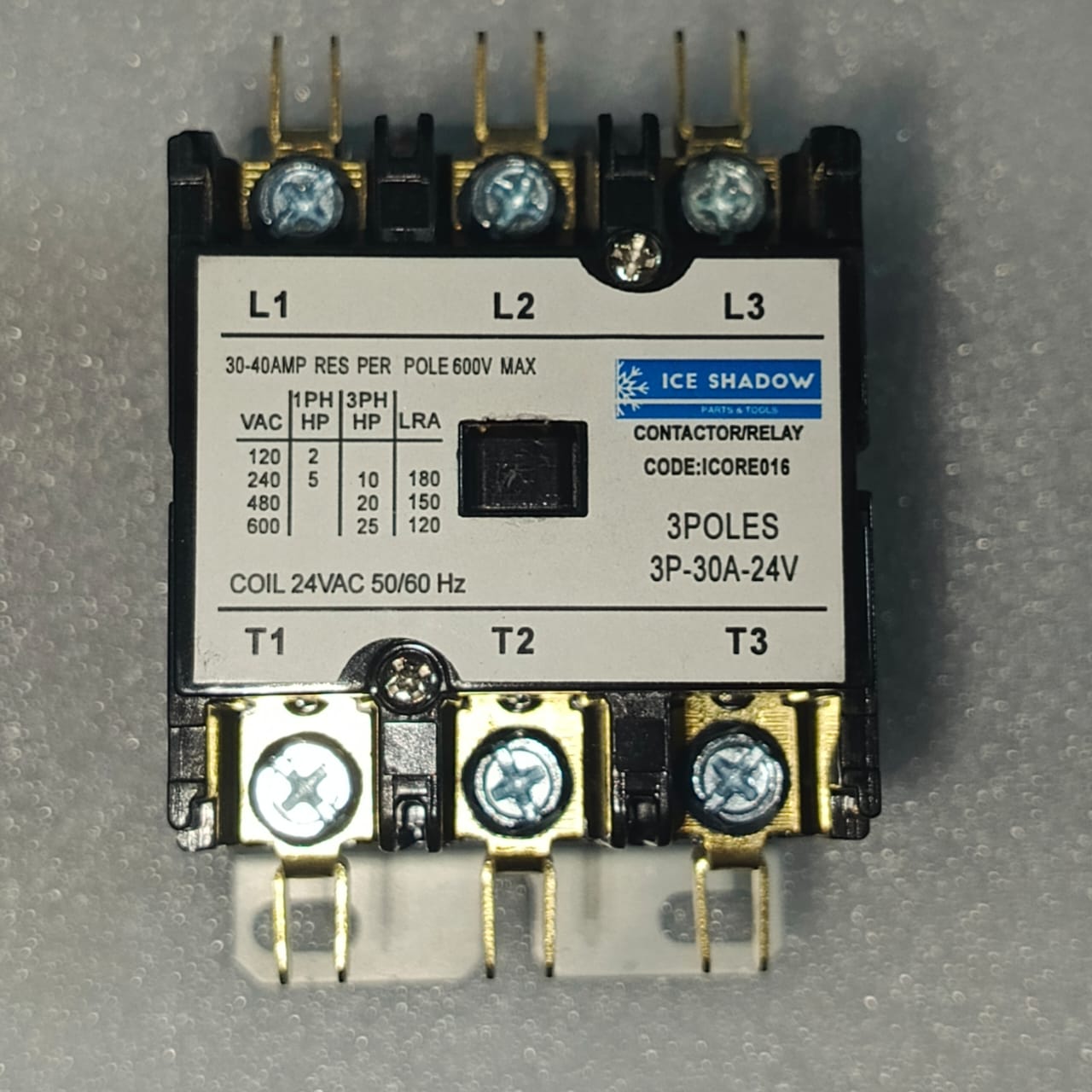 CONTACTOR 3 POLOS ICE SHADOW ICORE – Haro Control y Componentes